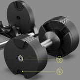 2.5-40kg New Adjustable Dumbbell Set Pair of DB Weights For Home Gym ...