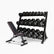 Compact 3-Tier Dumbbell Holder – Adjustable Home Gym Rack – GYM SETS UK