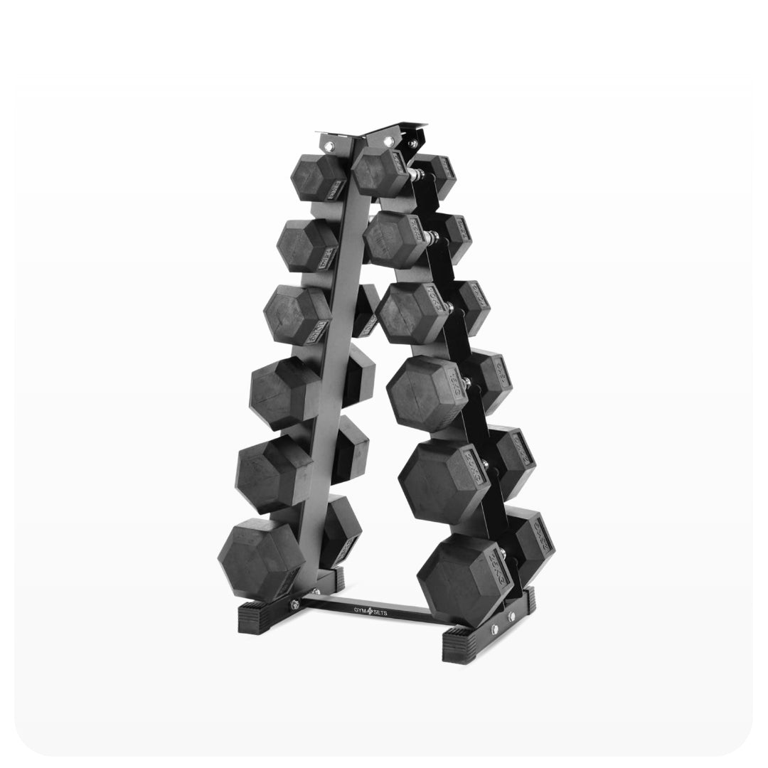 Dumbbell Rack Tree with Dumbbells 2.5-30kg Home Gym Set Pair Weights ...