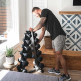 Dumbbell Rack Tree with Dumbbells 2.5-30kg Home Gym Set Pair Weights ...