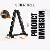 Dumbbell Rack Tree with Dumbbells 2.5-30kg Home Gym Set Pair Weights ...