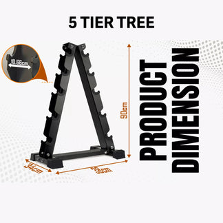 Dumbbell Rack Tree with Dumbbells 2.5-30kg Home Gym Set Pair Weights ...