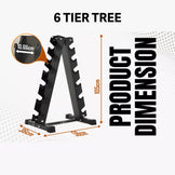 Dumbbell Rack Tree with Dumbbells 2.5-30kg Home Gym Set Pair Weights ...