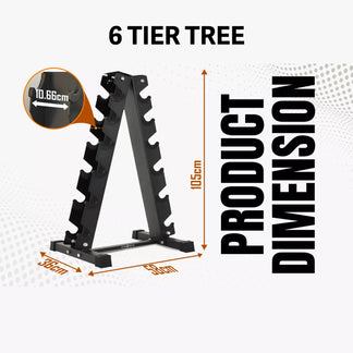 Dumbbell Rack Tree with Dumbbells 2.5-30kg Home Gym Set Pair Weights ...