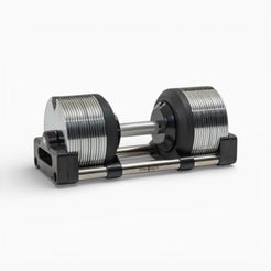 GYMSETS 2.5–50kg Round Adjustable Dumbbell Quick Dial Weight System ...