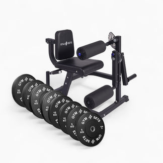 Semi-Commercial Leg Extension & Hamstring Curl Machine Plate Loaded ...